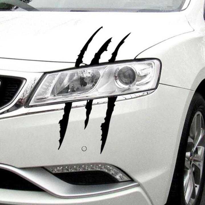 1* Funny Car Sticker Reflective Monster Scratch Stripe Claw Marks Car ...