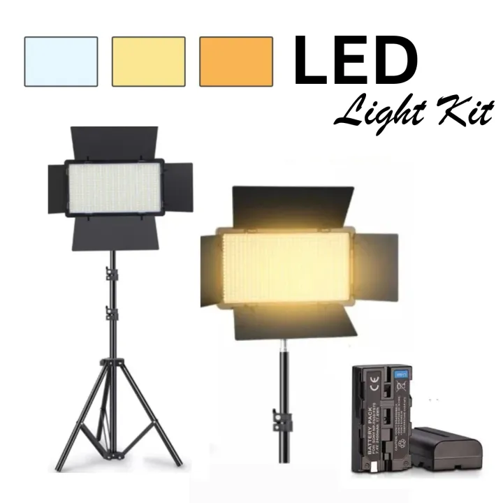 LED Photography Panel Light – Portable Video Light Kit for Content ...