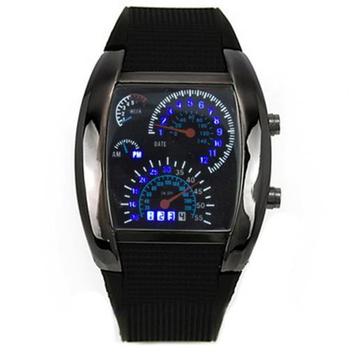 【Hannah Martin Store】Fashion Men LED Sport Rubber Band Digital Week ...