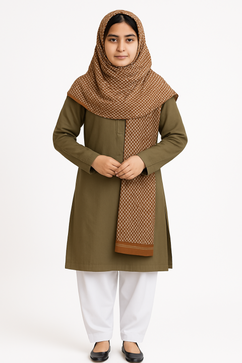 KIPS College Girls Uniform | Complete 3-Piece Set (Shalwar, Kameez ...