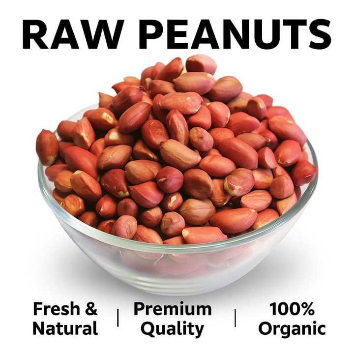 Premium Raw Peanuts - Fresh, Natural & Ready to Eat (100% Organic ...