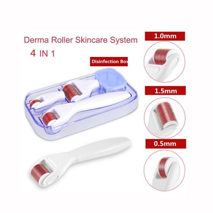 NEW 4 In 1 Derma Messo Skin & Hair Therapy Roller | Daraz.pk