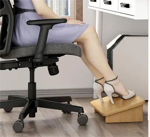 Luxe Living Co. – Customized Ergonomic Wooden Footrest for Office ...