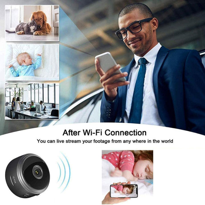 A9 Mini Camera 1080P Wireless WiFi CCTV Indoor Outdoor MINI IP Camera ...