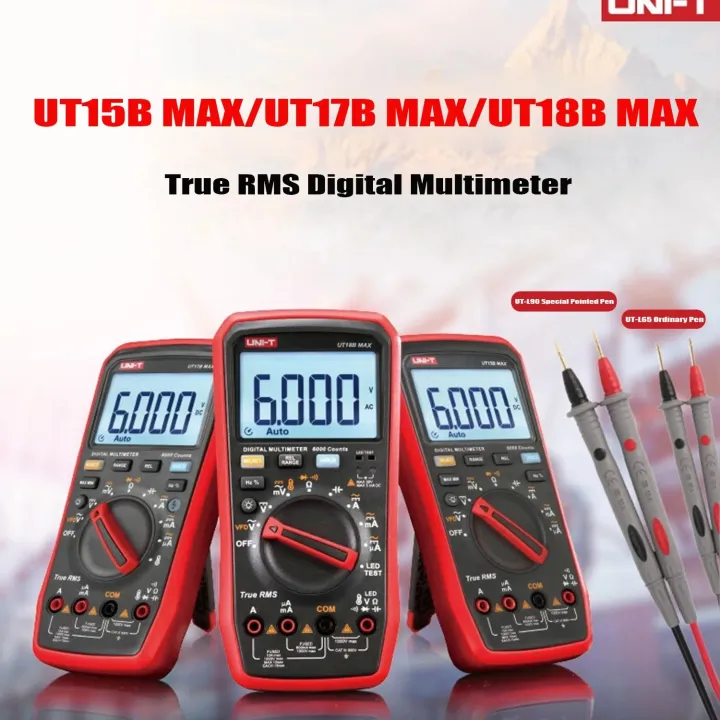 Digital Multimeters True RMS Voltmeter Ammeter Capacitance Tester VFD ...