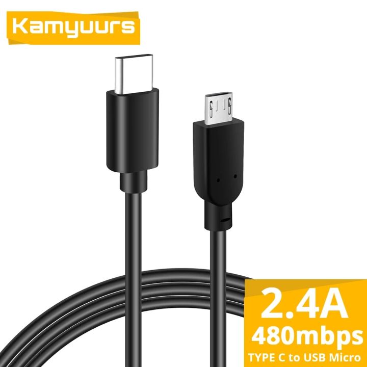 Type C to Micro USB Cable Fast USB Type-C Adapter for Samsung Huawei ...