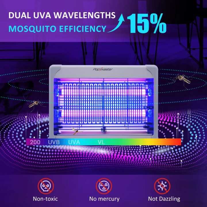 220V 8W Mosquito Killer Lamp LED Lamp Insect Killer Bug Zapper Anti ...