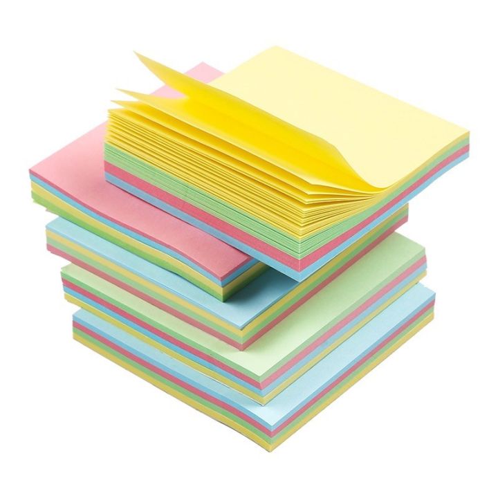 Multicolor Sticky Note Pad (3 Inches x 3 Inches) Pack of 100 | Daraz.pk
