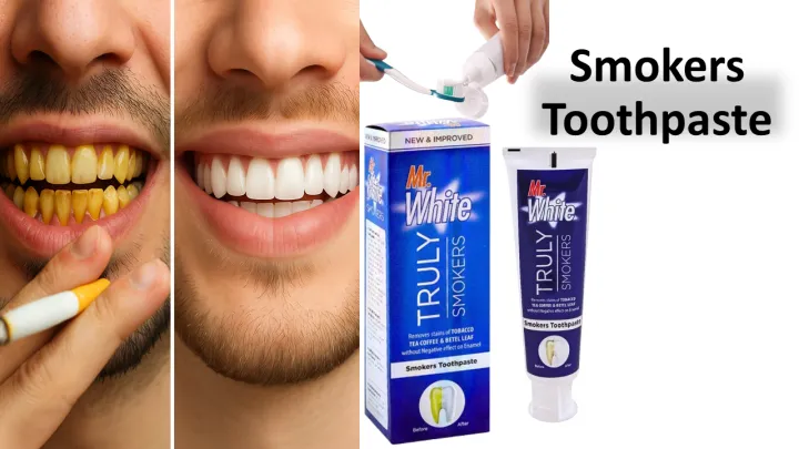 Mr. White Truly Smokers Toothpaste, 40g | Smokers Toothpaste | whiting ...
