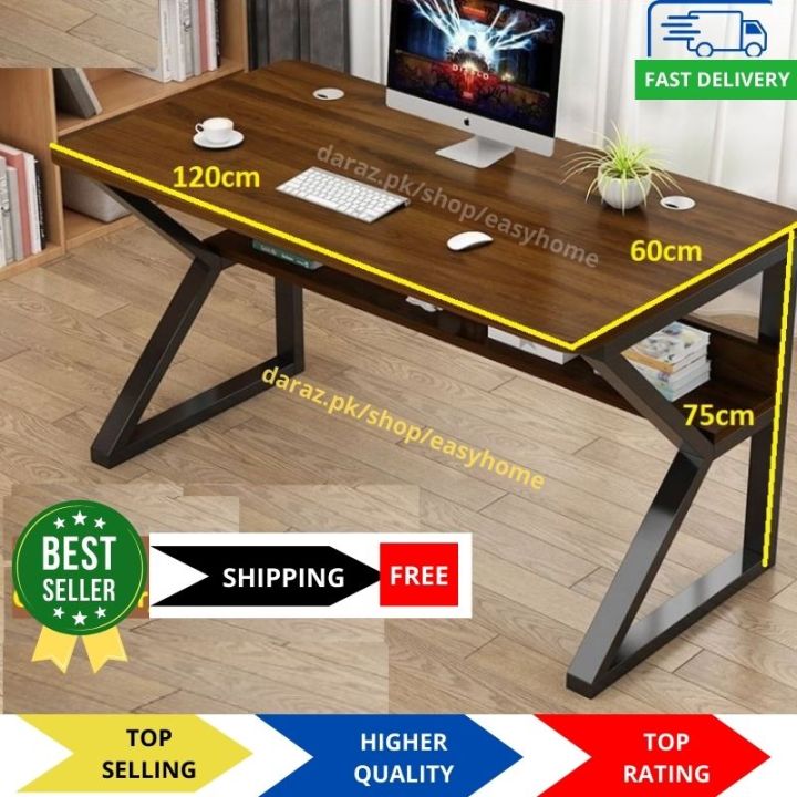 4ft & 3ft Length Modern K Shape Computer and Study Table Office ...