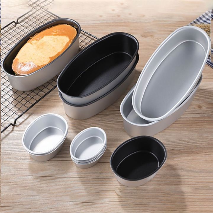 Easy Non-stick Bakeware Aluminum Alloy Oval Shape Baking Pan Cake Mold ...