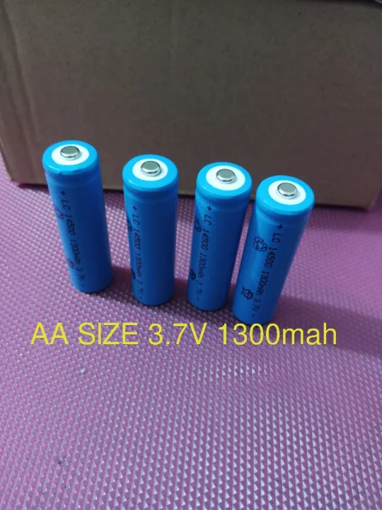 Rechargeable 3.7 V AA Size 1300mah Blue Cell High Quality China import ...