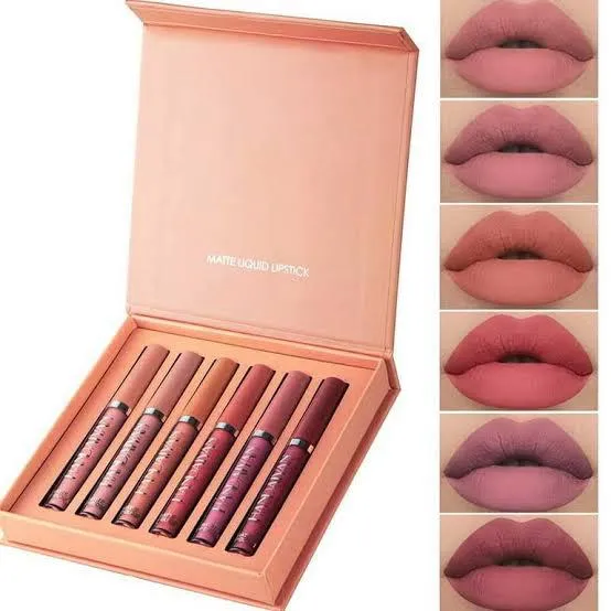 HEDY BEAUTY NUDE LIPGLOSS 06 COLOUR SET | Daraz.pk