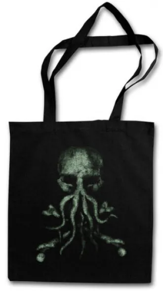 CTHULHU BONES SHOPPER SHOPPING BAG Wars Horror Arkham Lovecraft ...