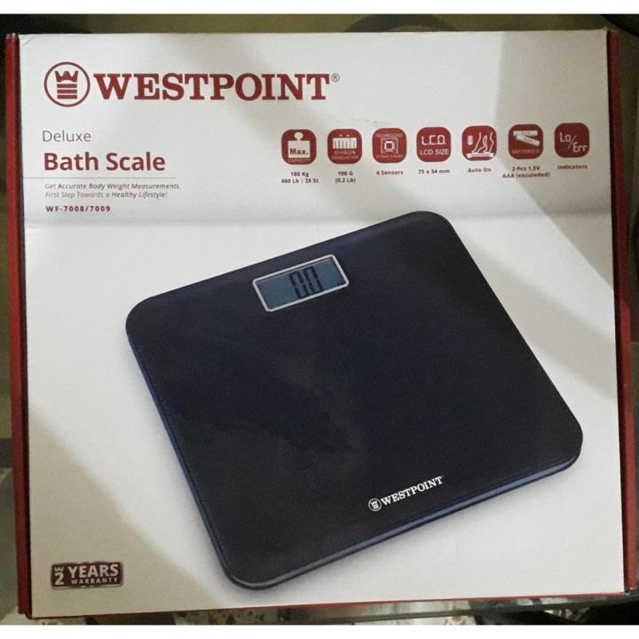 Westpoint Portable Weight Scale Machine Bath Scale WF-7009 - Accurate ...