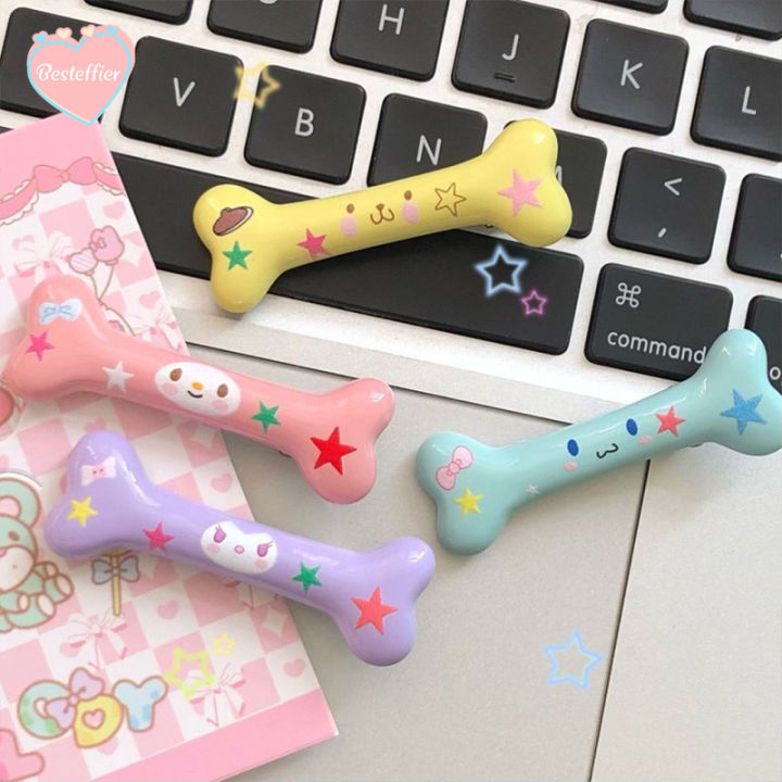 [BF] Cute Cartoon Long Bone Hair Clip Girl Heart Japanese Style Hair ...