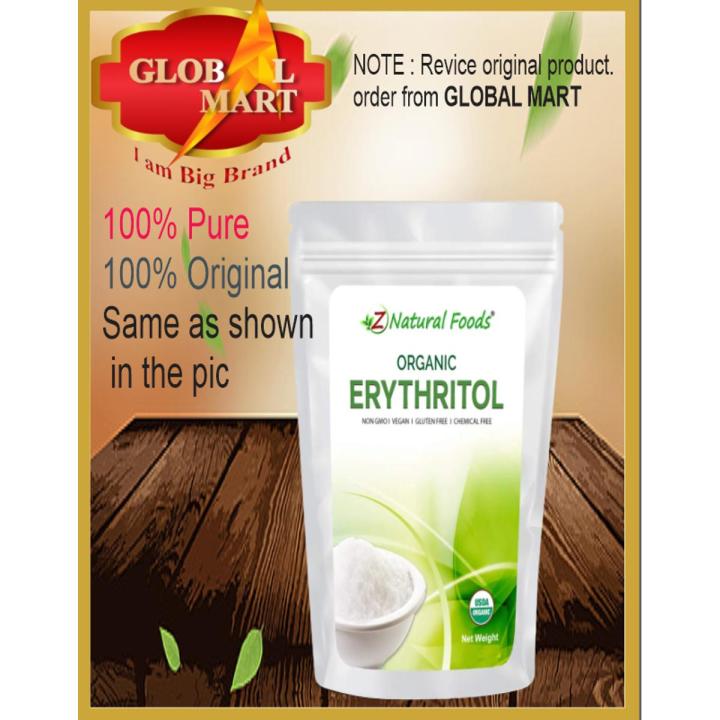Organic Erythritol - 500gm- Zero Calorie Alternative Sweetener - Low Glycemic Sugar Substitute ...