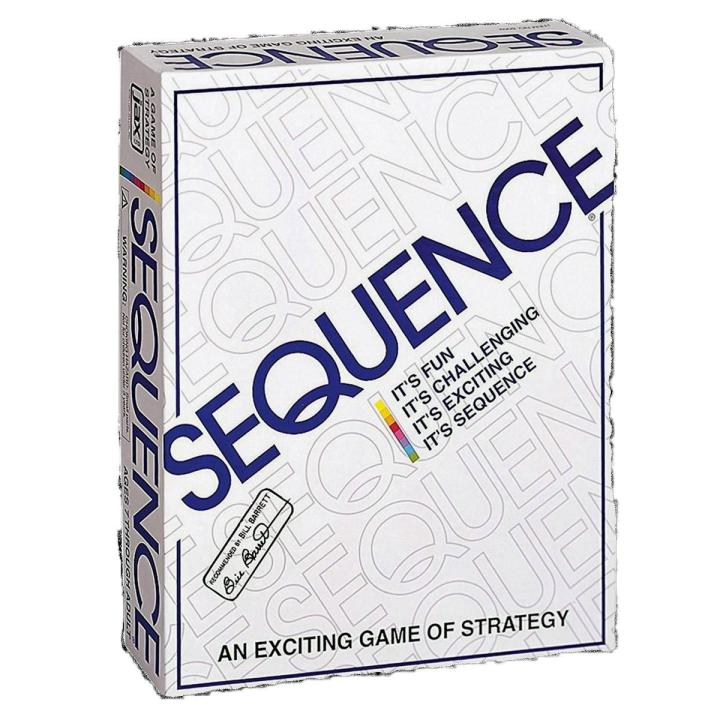 Sequence Strategy Board Game Sequence for Kids Board Sizes Laminated Board with Plastic Cards ...