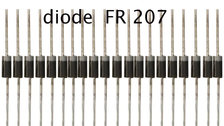 FR207 Rectifier Diode – 6mm x 3mm x 3mm Size – Ideal for Power Supply ...