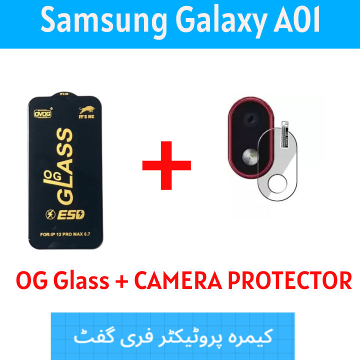 Samsung Galaxy A01 OG Glass Front Screen Protector Edge To Edge ...