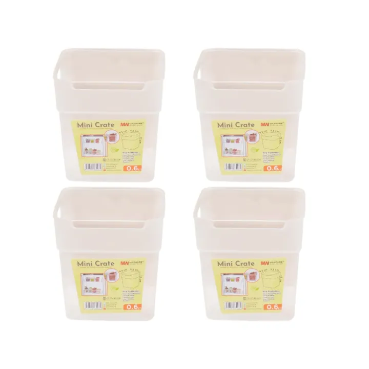 Cartloadz Durable White Mini Storage Crates - Versatile Organizing ...