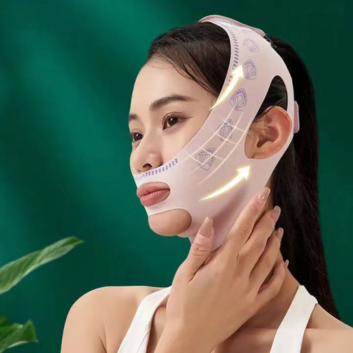 Women Chin Cheek Face Slimming Bandage Lift Up Belt V Line Face Shaper ...
