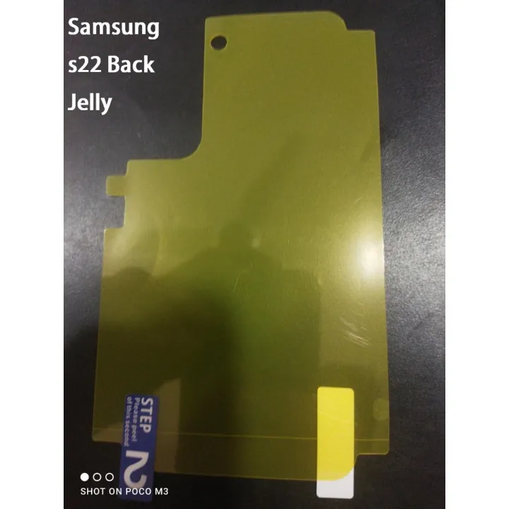 Samsung s22 Hydro gel Film back Jelly skin Crystal Clear Transparent ...
