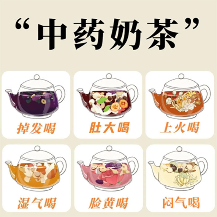 Chinese Milk Tea Combination Tea: Five Black Tea, , Cassia Seed Tea ...