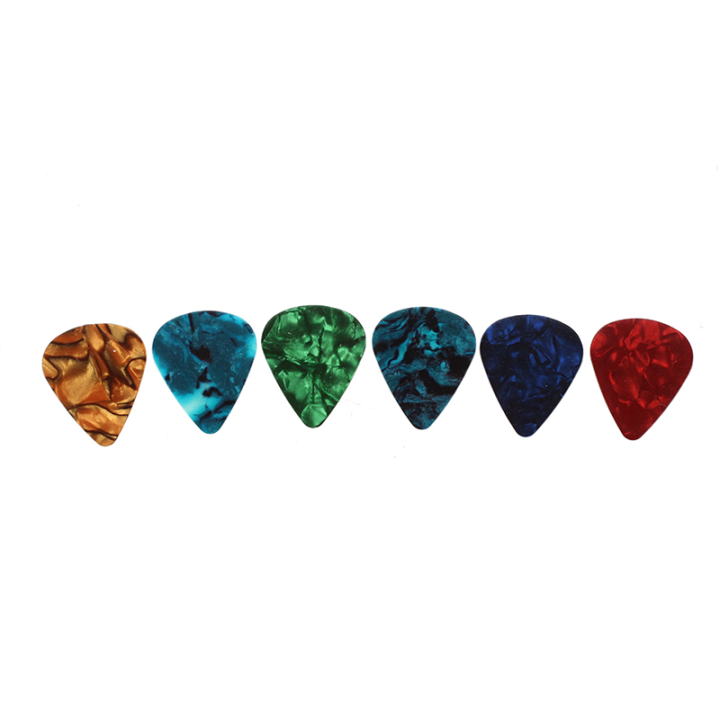 PDTYMWNG 20 Pcs Stylish Colorful Celluloid Guitar Pick 0.47mm | Daraz.pk