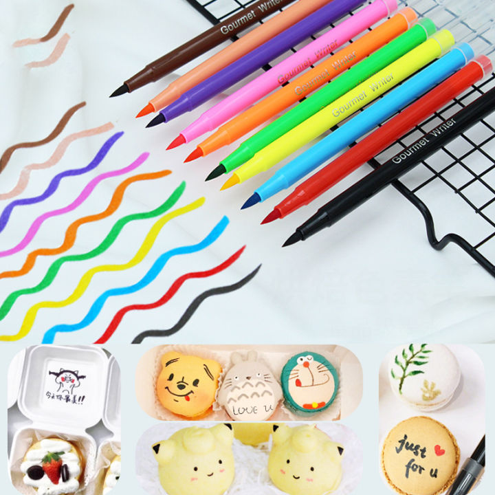 Baking Color Pen Edible Baking Cake Decoration Marking DIY Graffiti ...