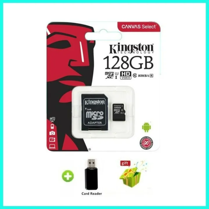 【High speed+FREE Shipping+Gift】Kingston Micro SD card 128GB Memory Card ...