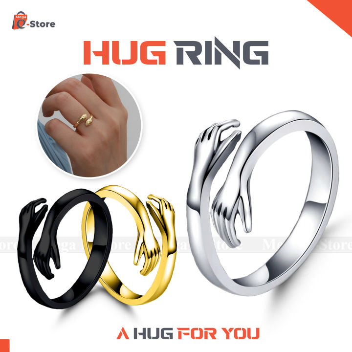 Simple Adjustable Love Hug Finger Ring For Couples - Clean & Simple ...