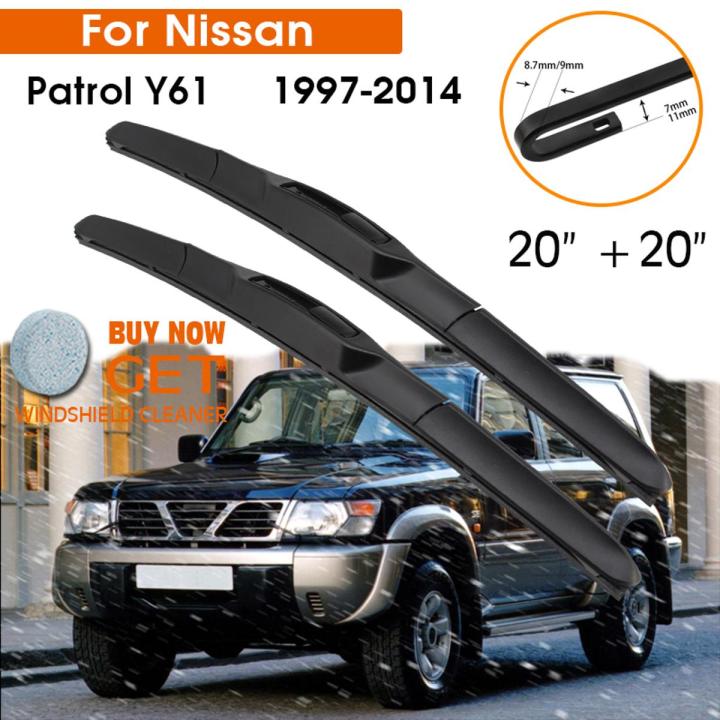 Car Wiper For Nissan Patrol Y61 1997-2014 Windshield Rubber Silicon ...