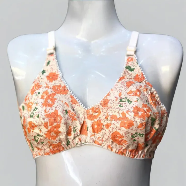 Premium Cotton Bra for Women and Girls, Soft, Comfortable, Multicolor ...