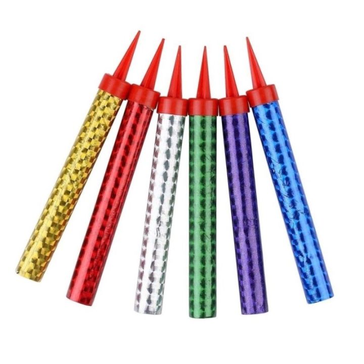 Pack of Multi-Color Sparkle Cake Candles Birthday Celebration Event ...