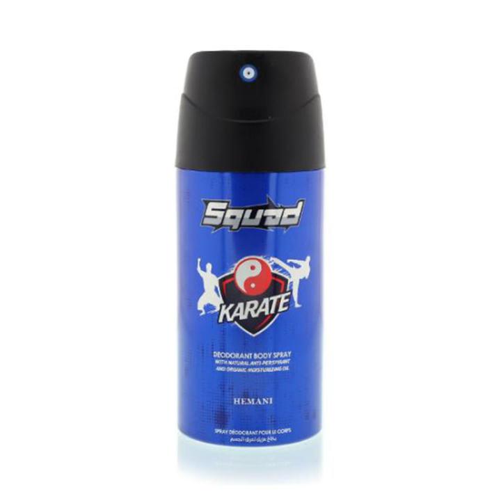 𝗛𝗘𝗠𝗔𝗡𝗜 𝗟𝗜𝗩𝗘 𝗡𝗔𝗧𝗨𝗥𝗔𝗟 - SQUAD DEODORANT SPRAY - KARATE | Daraz.pk