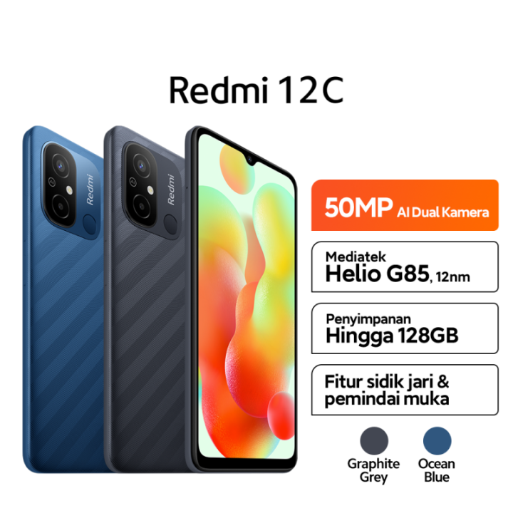Redmi 12C 4GB Ram 128GB Rom 6.71 Inches IPS Display 5000 mAh - Battery ...