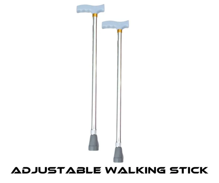 Silver Old Man Aluminum Walking Stick | Adjustable Stick Walking ...