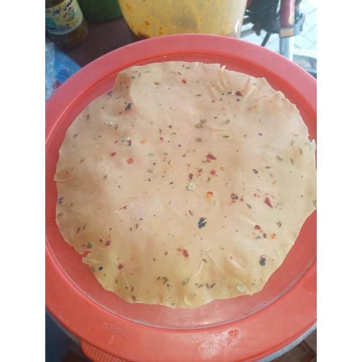 Spicy Papad Special Made of Maanh Daal 1 KG 60x Pieces Spicy Flavor ...