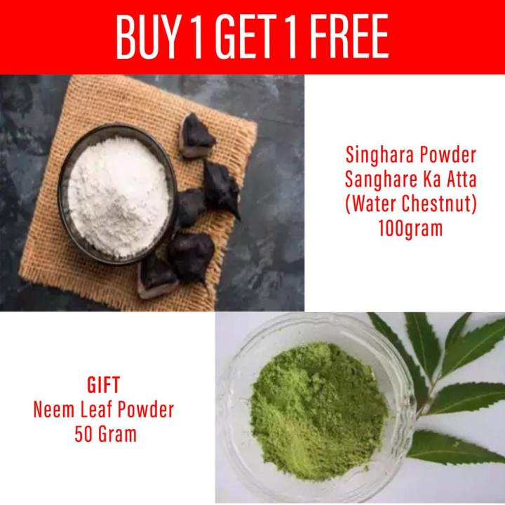 Singhara Powder Sanghare Ka Atta (Water Chestnut) 100 Gram With Gift ...