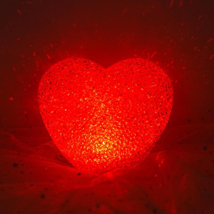 Love Heart Lamp Soft Lighting Indoor Led Lamp Creative Shape Valentine ...