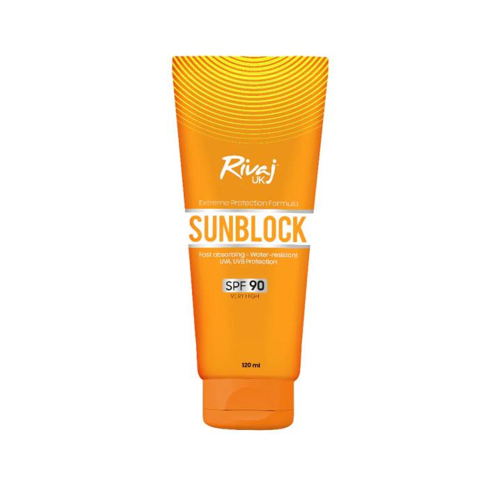 Sunblock SPF 90 | High Protection Sunblock SPF 90 For Face Body | 120ml ...