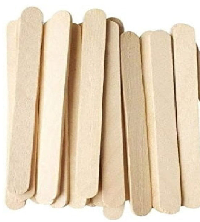 Large Craft Sticks Ice Cream Stick Wooden Popsicle Sticks (Length - 5.5 ...