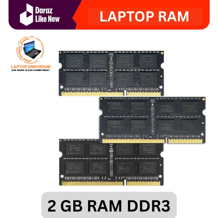 2GB DDR3 Laptop RAM - Branded & High Performance | Daraz.pk