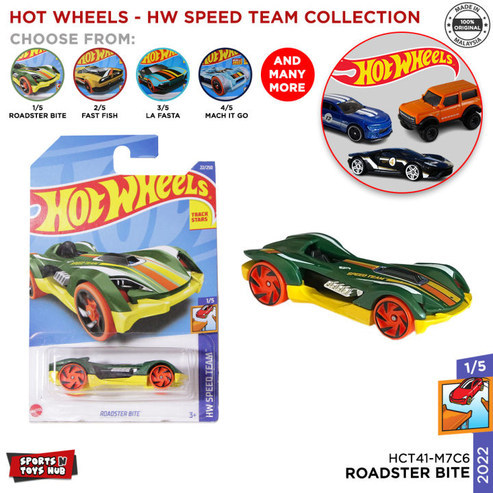Diecast Hotwheels 2021,22 Hw Speed Team Die Series - Roadster Bite ...