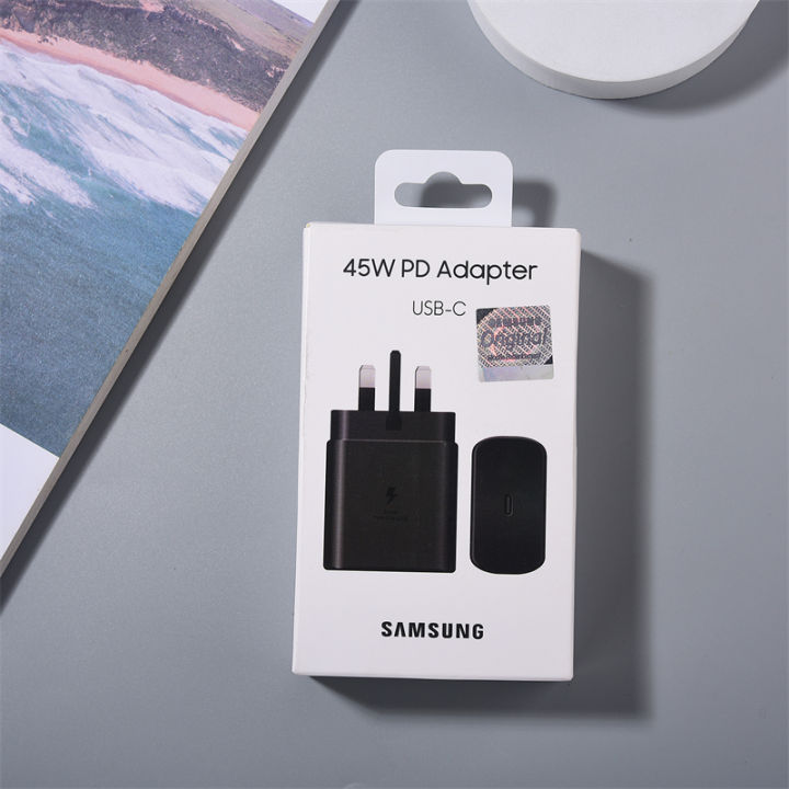 💯 Original Samsung 45W PD UK Pin PPS Super Fast GaN Charger UK Plug for ...