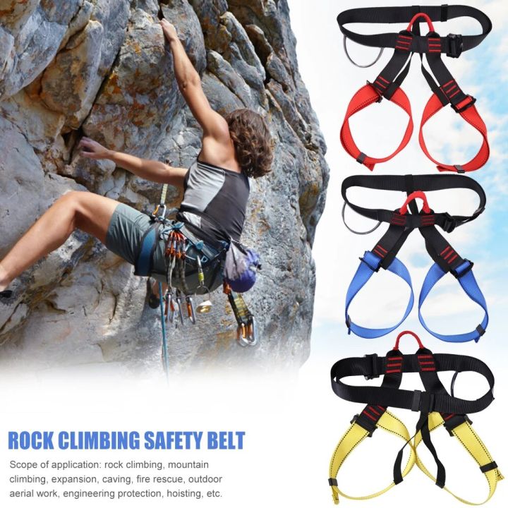 Outdoor Rock Climbing Harness Half Body Safety Belt Aerial Survival ...