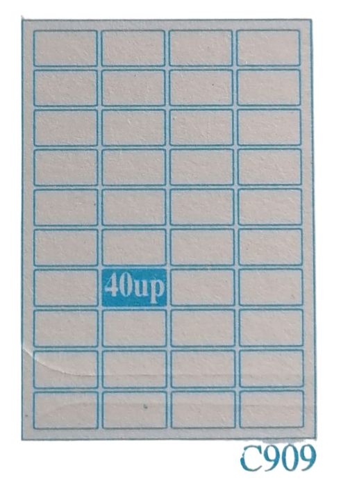40 Labels A4 Size Sticker Paper Label Packet 100 Sheets | Daraz.pk