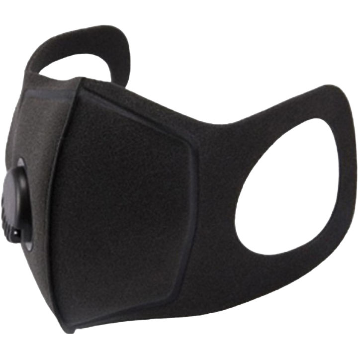 KN95 Black Face Protective Mask with Respirator, 5 Layers Protection ...