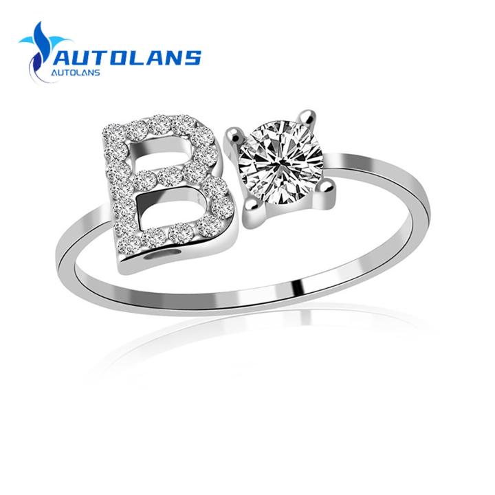 Ring Alphabet Discolor Metal Ring | Daraz.pk